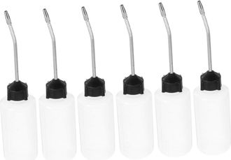 Angoily 6stücke Nähmaschinenölspender Mit Langer Düse Kunststoff-ölflasche Mit Breiter Öffnung Quetschflasche Für Nähöl Ölspender Für Heim Und Industriebereic