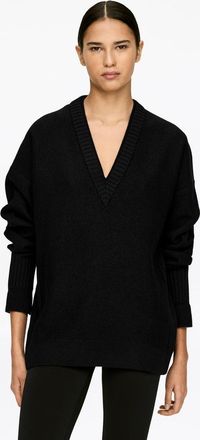 Arket Pullover Aus Wollwalk -Schwarz