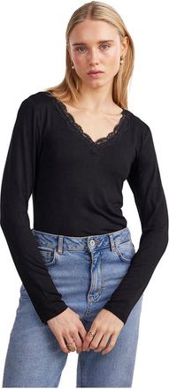 Pieces Pcbarbera Ls Lace Top Noos Bc