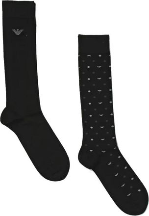 Emporio Armani Homme, Sous-vêtements, Noir, Taille: ONE Size Lot de deux paires de chaussettes
