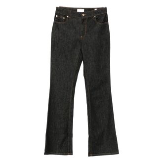 Fabiana Filippi Femme, Jeans, Noir, Taille: 42 FR Jean noir avec coutures orange
