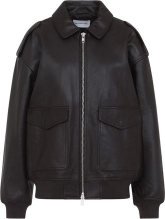 Frankie Shop Blouson En Cuir - Marron