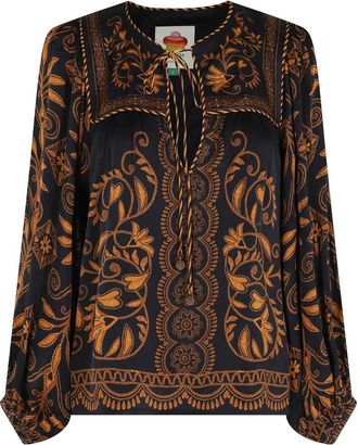 Farm Rio Farm Rio, Femme, Blouses et Chemises, Multicolore, Taille: 40 FR Cornely Ainika Blouse