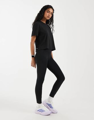 adidas adidas Training - Optime - Lange Leggings in Braun-Schwarz
