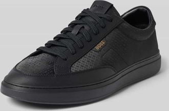 HUGO BOSS Sneaker aus Rindsleder mit Logo-Detail