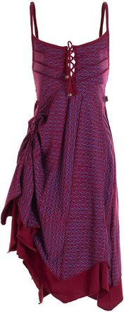 vishes Sommerkleid Damen Sommer-Kleider l&auml;ngen-verstellbar Spagettitr&auml;ger-Kleid Hippi, Ethno, Goa Style