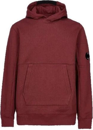 C.P. Company C.p. Company - SweaT-shirt &agrave; capuche Diagonal Raised Fleece - Homme - Sweatshirts et sweats &agrave; capuche - Rouge - Taille: XL