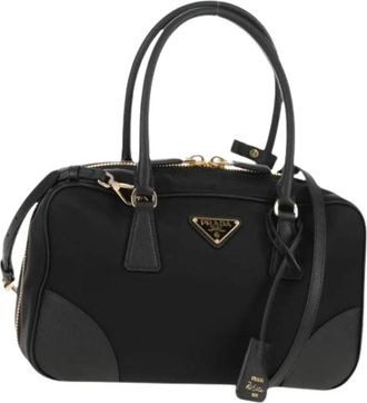 Prada Sac &agrave; main en nylon Pre-owned - Femme - Pre-owned - Noir - Taille: ONE Size