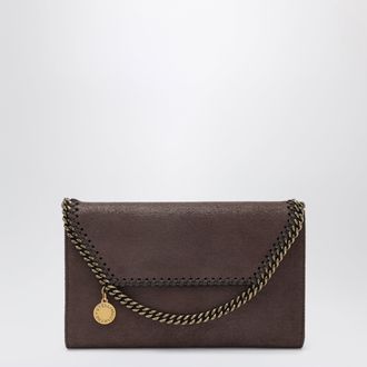 Stella McCartney Falabella Kettenportemonnaie in Mahagoni