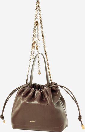 Chlo&eacute; Womens Shoulder Bag Leather Brown Handbags Hand