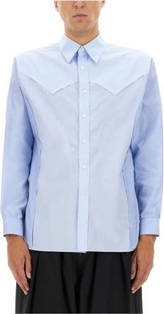 Maison Margiela Homme, Chemises, Bleu, Taille: M Chemise boutonn&eacute;e style Western