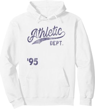 Trendy Apparel Athletic Department 95 Vintage Style Font Pullover Hoodie