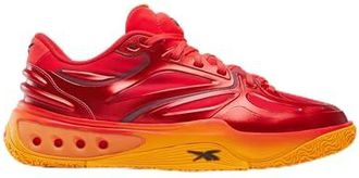 Reebok Mixte Engine A Chaussures-Basses, Energy Red Electric Amber Black, 42.5 EU