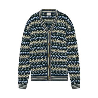 Dr&ocirc;le de Monsieur Cardigan mit Knopfleiste - - Knitwear - Herren - Blau - L