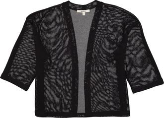 Garcia Garcia Womens Knit Cardigan Sweater, Black, XL
