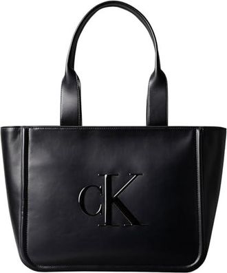 Calvin Klein Cabas Sac Femme Bold Medium avec Logo, Noir (Black), Taille Unique