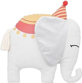 Atmosphera Atmosphera - Coussin Elephant en Coton 42x38cm Gris