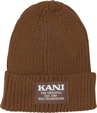 Karl Kani Unisex KA-233-006-2 KK Woven Retro Classic Beanie Brown, one Size