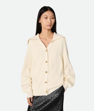 Bottega Veneta Cardigan Côtelé En Coton - Bottega Veneta