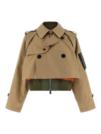 sacai Trench-Coat - Beige