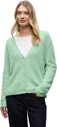 Street One Kuscheliger V-Neck Cardigan Serene Green 42