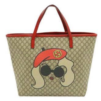 Gucci Sac cabas mini Pre-owned Micro GG en PVC - Femme - Pre-owned - Beige - Taille: ONE Size