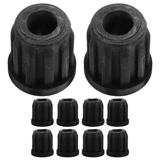 NUOBESTY 10 St&uuml;ck Kleine Lenkrollenaufnahmen aus Kunststoff Rollenh&uuml;lsen Eins&auml;tze f&uuml;r M&ouml;belrollen Langlebige Rollenbuchsen f&uuml;r Stuhlf&uuml;&szlig;e Verschlei&szlig;feste M&ouml;belr