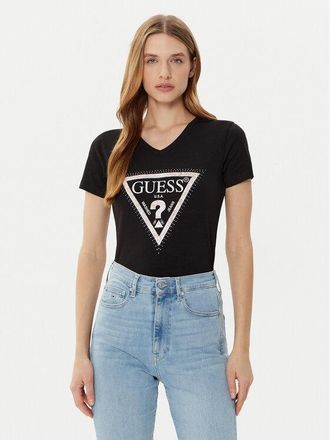 Guess T-Shirt W5RI21 J1314 Schwarz Regular Fit