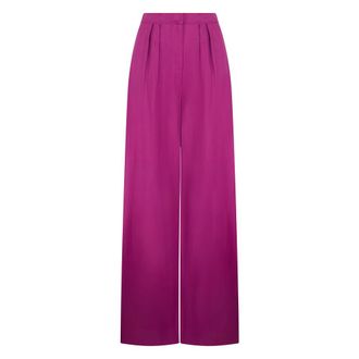 Alberta Ferretti Lockere fuchsiafarbene- elegante und weiche Hose - - Trousers - Damen - Lila - M