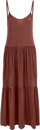 Pieces Pieces Womens PCNEORA Strap MIDI Dress SA BC Kleid, Henna, XS