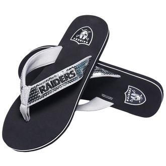Foco Damen NFL Pailletten Oakland Raiders Flip-Flop, Gr&ouml;&szlig;e M