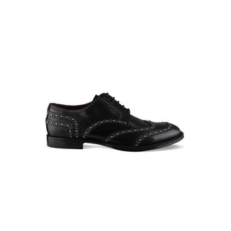 Dolce & Gabbana Homme, Chaussures, Noir, Taille: 43 1/2 EU Wingtip Derby