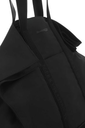 Alexander McQueen Canvas & Leather Tote Bag - Black