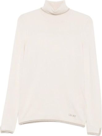 Liu Jo Damen, Strickwaren, Weiß, LGröße