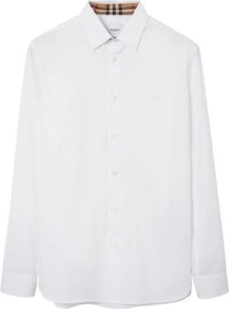 Burberry Homme, Chemises, Blanc, Taille: S M Casual Shirt LS