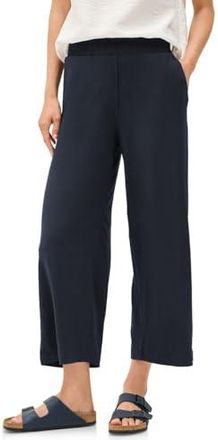 Cecil B378995 Pantalon en Jersey &agrave; Jambes Larges, Bleu Universel, S / 24L Femmes