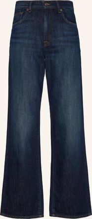 7 For All Mankind Jeans Stovepipe Straight Straight Fit blau