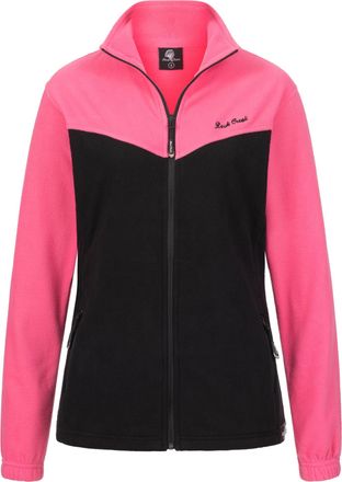 Rock Creek Damen Fleecejacke warm &Uuml;bergangsjacke Windbreaker Fleece Jacken Outdoorjacke Stehkragen Damenjacke Teddyfleece Sweatjacke Pullover D-501 Schwarz XXL