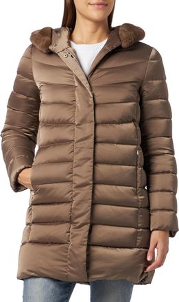 Geox Woman W CHLOO DOWNJACKETS WALNUT 42_IT