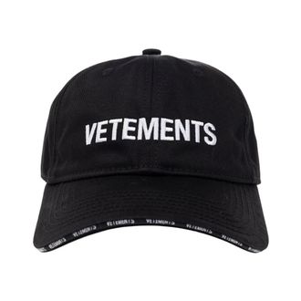 VETEMENTS unisex, Accessoires, Noir, Taille: ONE Size Casquette Logo Iconique