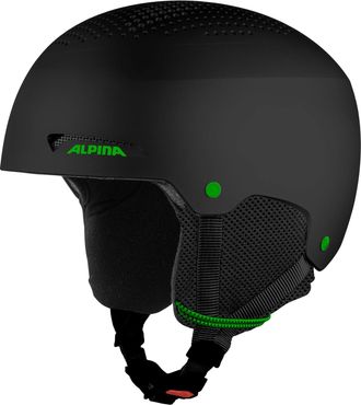 Alpina Schaufel Helm, Schwarz matt-Grün (Mehrfarbig), 58-62