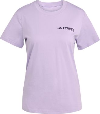 adidas Womens Terrex Graphic T-Shirt Powder Plum L