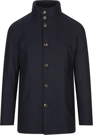 Montecore Homme, Manteaux, Bleu, Taille: 2XL Manteaux en Laine Bleue