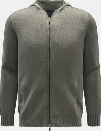 04651/ Herren - Strickjacke Foggy Full Zip oliv
