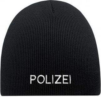 Fan-O-Menal Beanie Bonnet avec motif oiseau - Police - 55602 Noir
