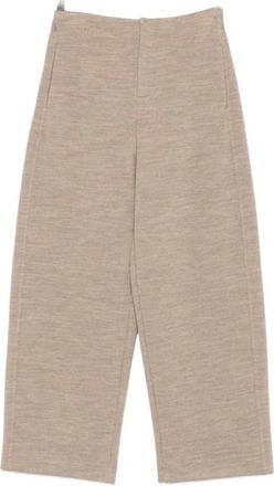 Max Mara Femme, Pantalons, Beige, Taille: 42 FR Wide Leg Knit Pants