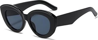 Generic Lunettes De Soleil Plage À Monture Large For Femmes Shopping For Hommes, Vacances, Conduite(Black)