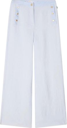 Busnel Femme, Pantalons, Bleu, Taille: 42 FR Pim Wide Linen Trouser