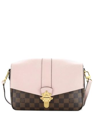 Louis Vuitton sac &agrave; bandouli&egrave;re Clapton Handbag Damier et cuir PM - Marron