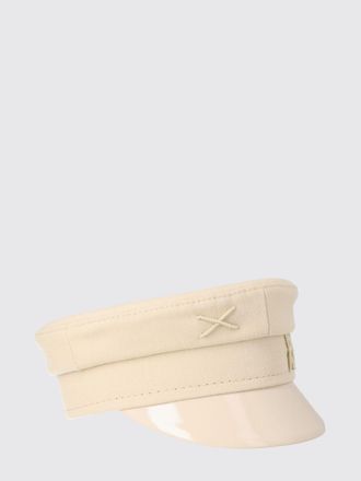Ruslan Baginskiy Casquette de facteur en coton beige avec logo ton sur ton